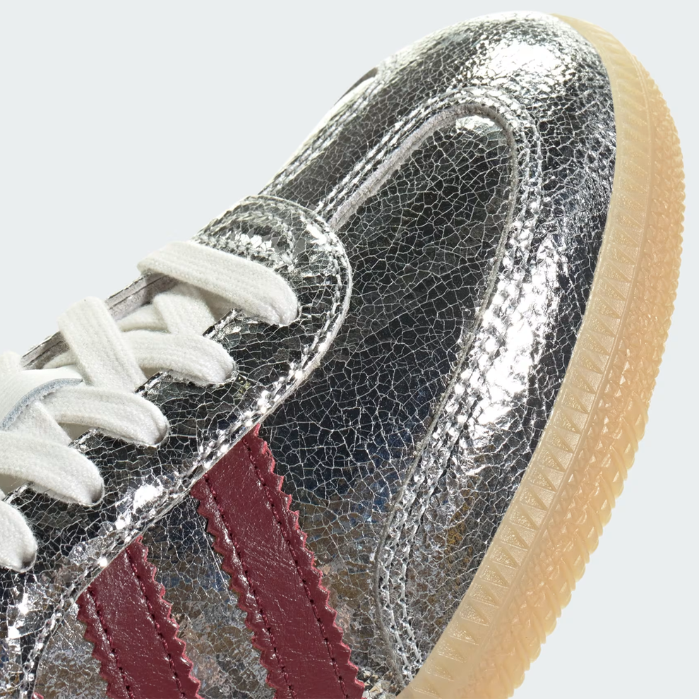 Adidas Samba OG Silver Metallic Maroon Women's – Lilac Blonde